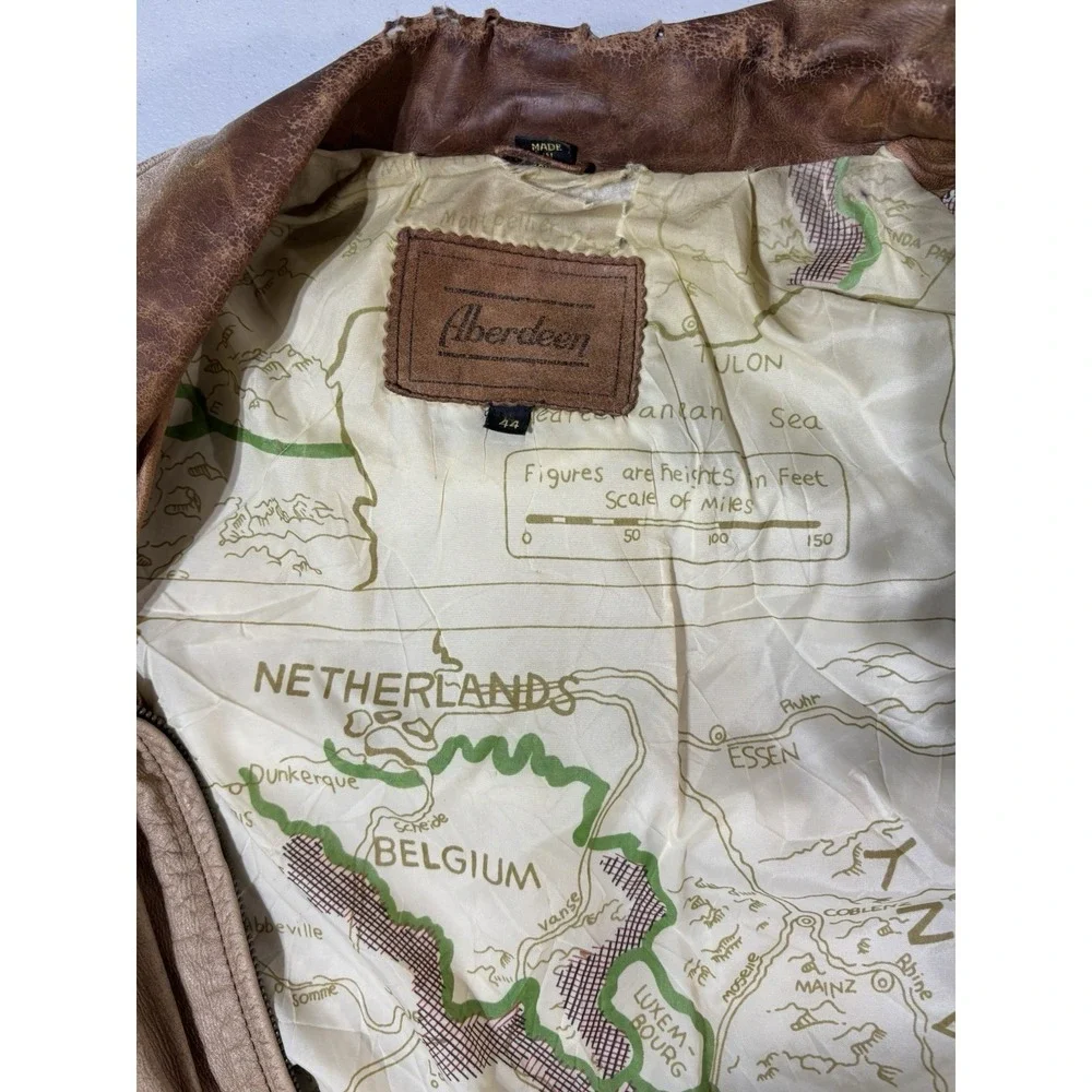 Flight Mode | Jackets & Coats | Vtg Aberdeen Genuine Brown Leather ...